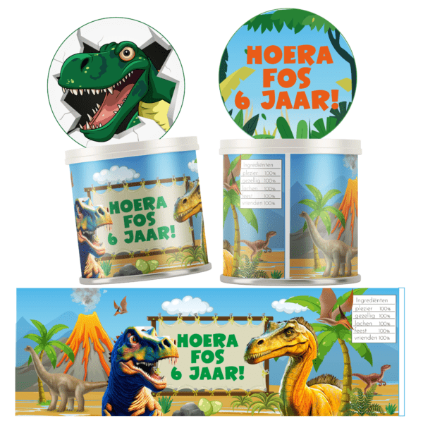Pringles wikkel dinosaurus traktatie