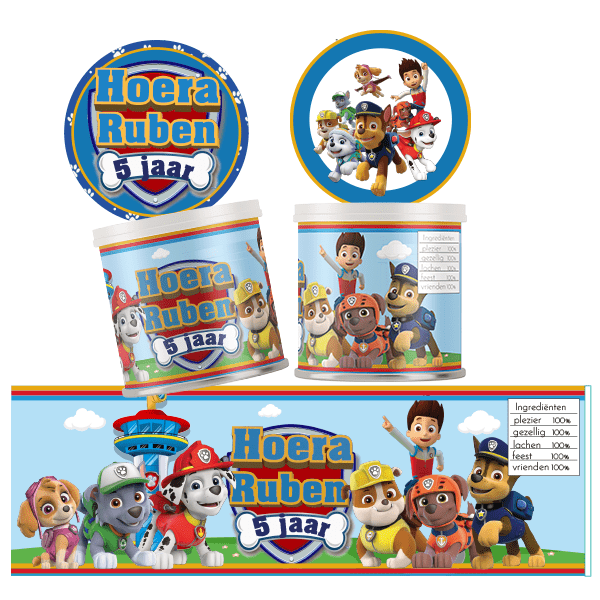 Paw Patrol Pringles wikkel