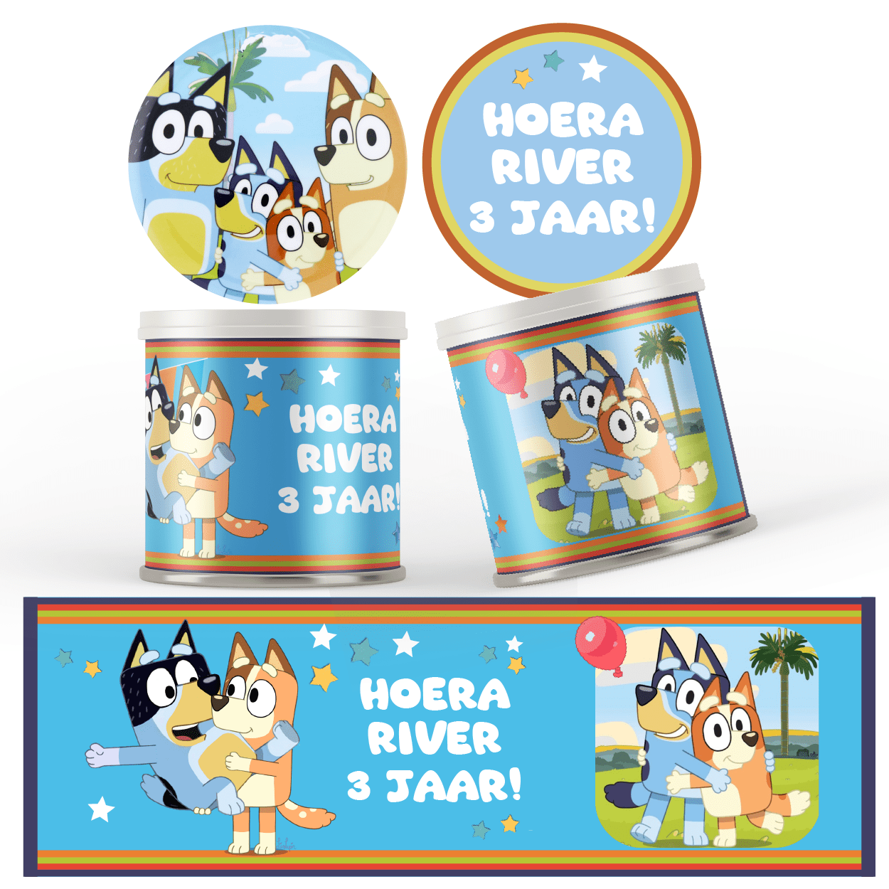 Bluey Pringles wikkel | Partijtje aan huis | Traktaties & Themakisten ...